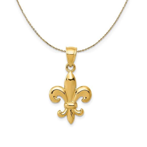 Black Bow Jewelry Co. | Jewelry | 4k Yellow Gold Polished 2d Fleur De ...